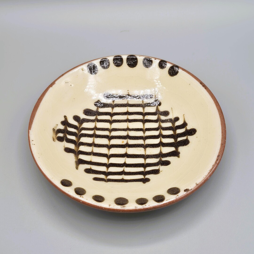 Wattisfield Ware Marble Glaze Shallow Dish Henry Watson Potteries Ltd ...