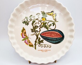 Portmeirion Pottery 9 Inch Flan or Quiche Dish Pomona Hoary Apple ...
