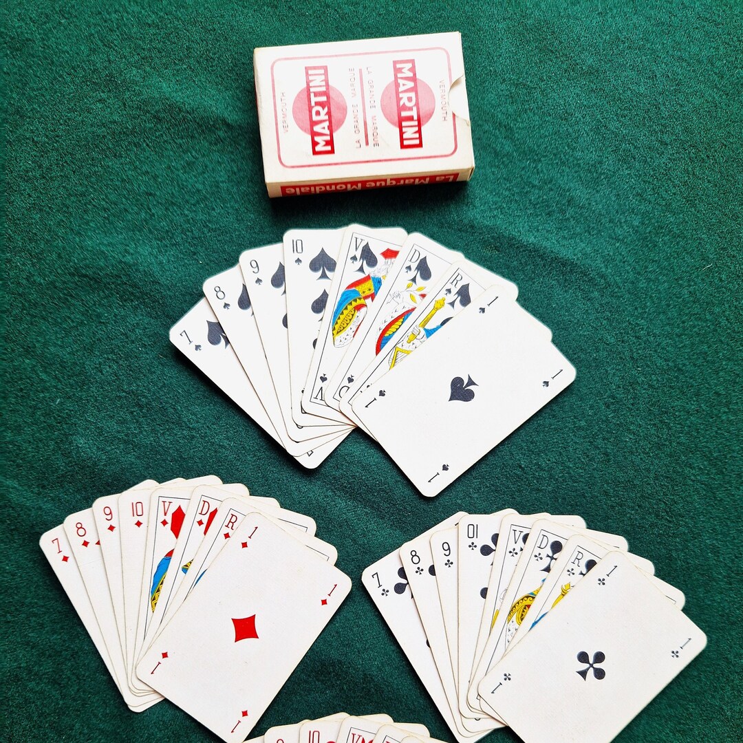 Piquet Playing Cards Martini Promotion Turnhout Belgium 32 Vintage Card ...