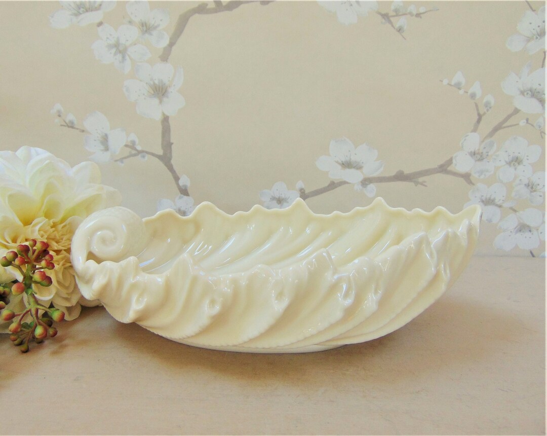 Lenox USA Cream Porcelain Shell Dish Home Décor Ceramics - Etsy