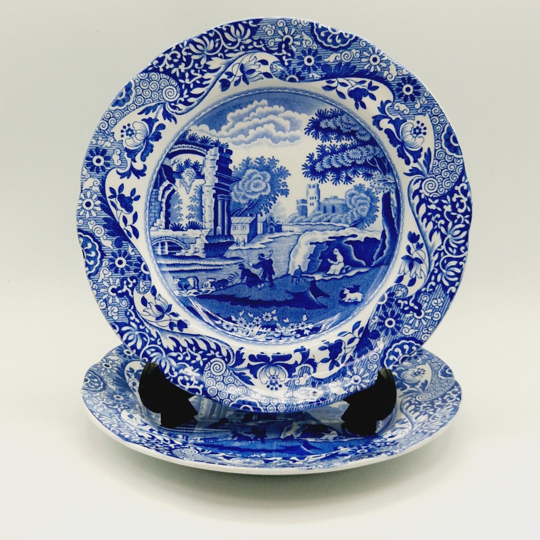 Copeland Spode's Italian Tea Plate Pair Vintage Tableware - Etsy