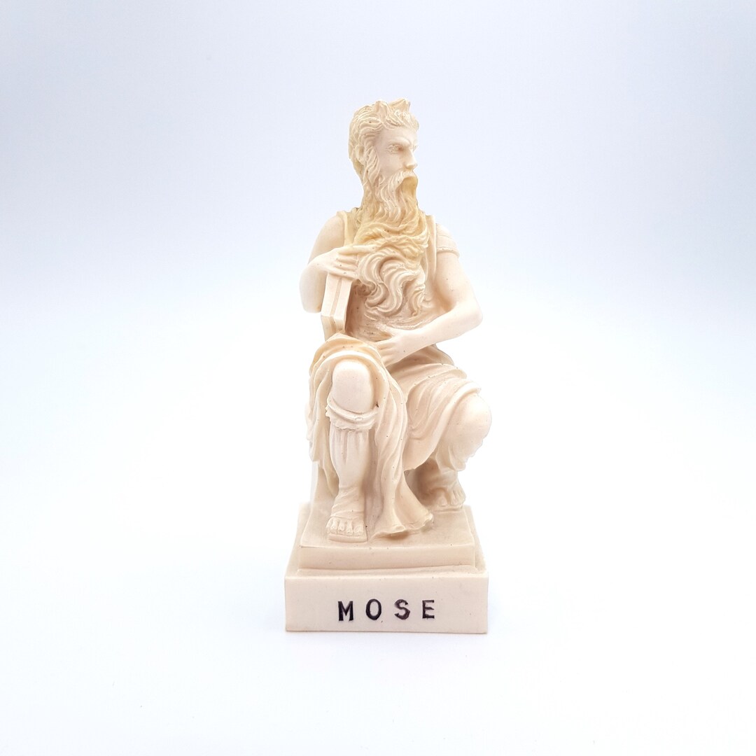 Michelangelo's Moses Figurine A G Signed Composite Figure - Etsy