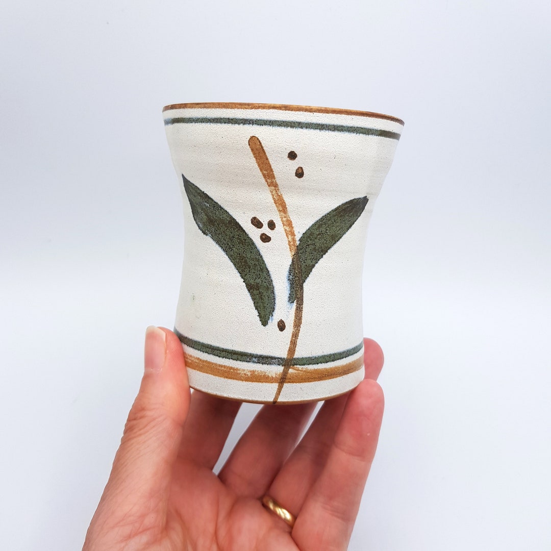 Alex Adams Studio Pottery Beaker Hand Made Stoneware Signed Ceramics - Etsy