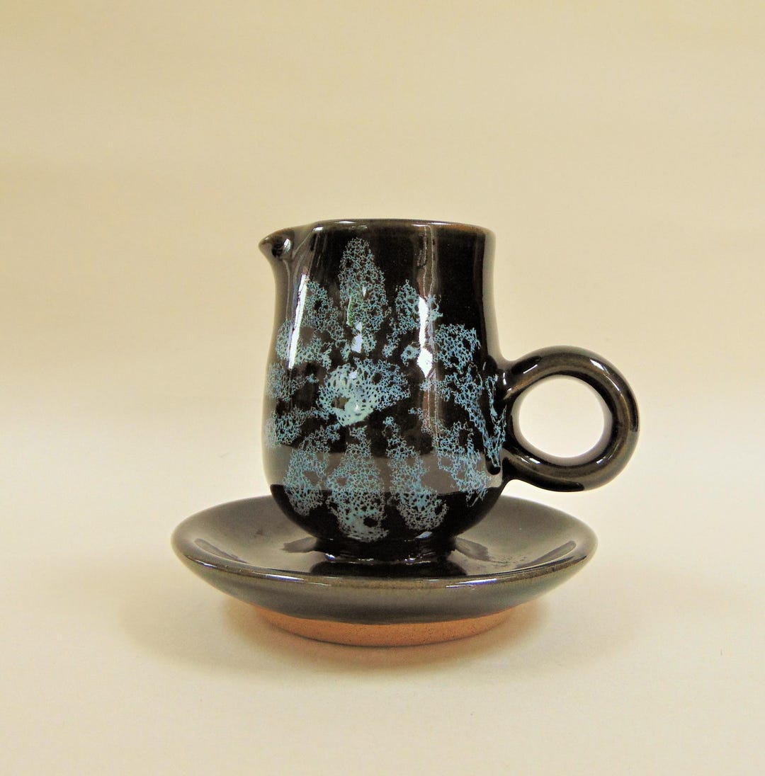 Lotus Pottery Michael Skipworth Fixed Under Saucer Sauce Jug Vintage ...