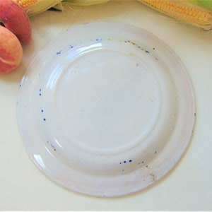 Tin Glaze Chippy Faience Majolica Plate Vintage Hand Decorated Ceramics ...