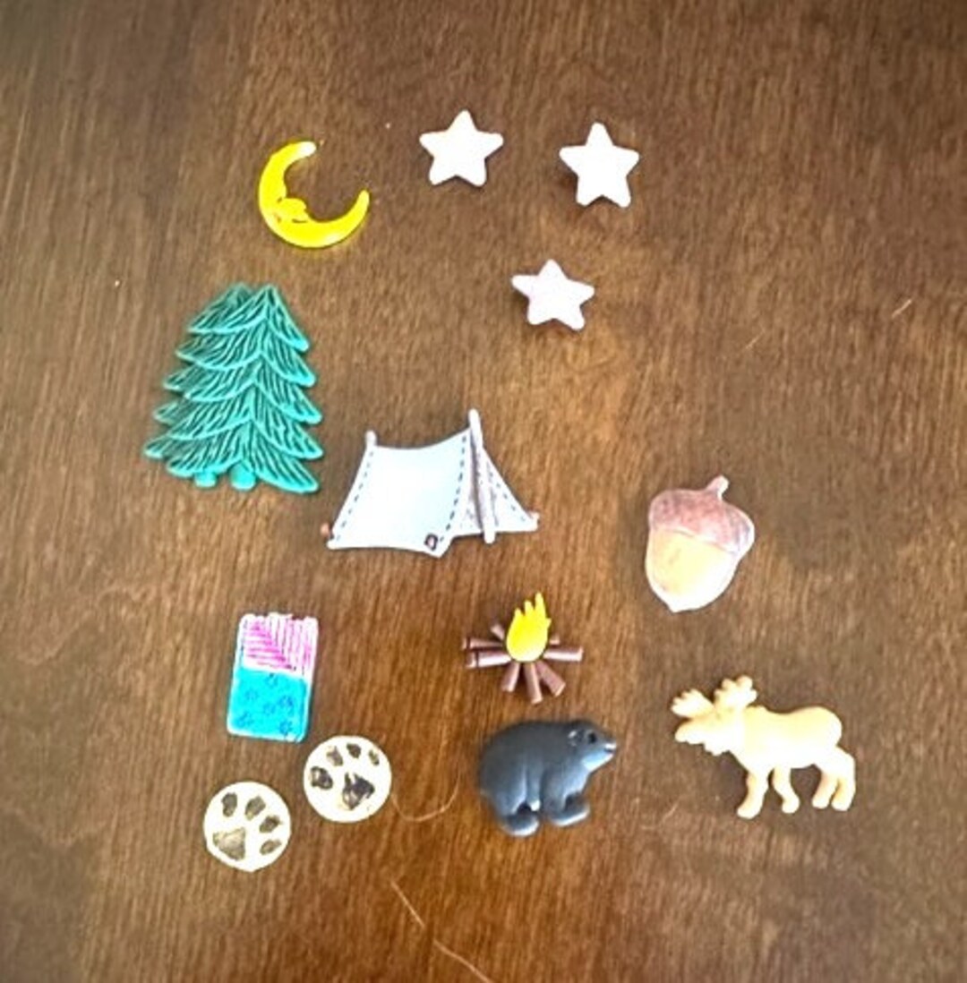 Camping Wilderness Outdoor Forest Push Pins Thumbtacks or Magnets X13 ...
