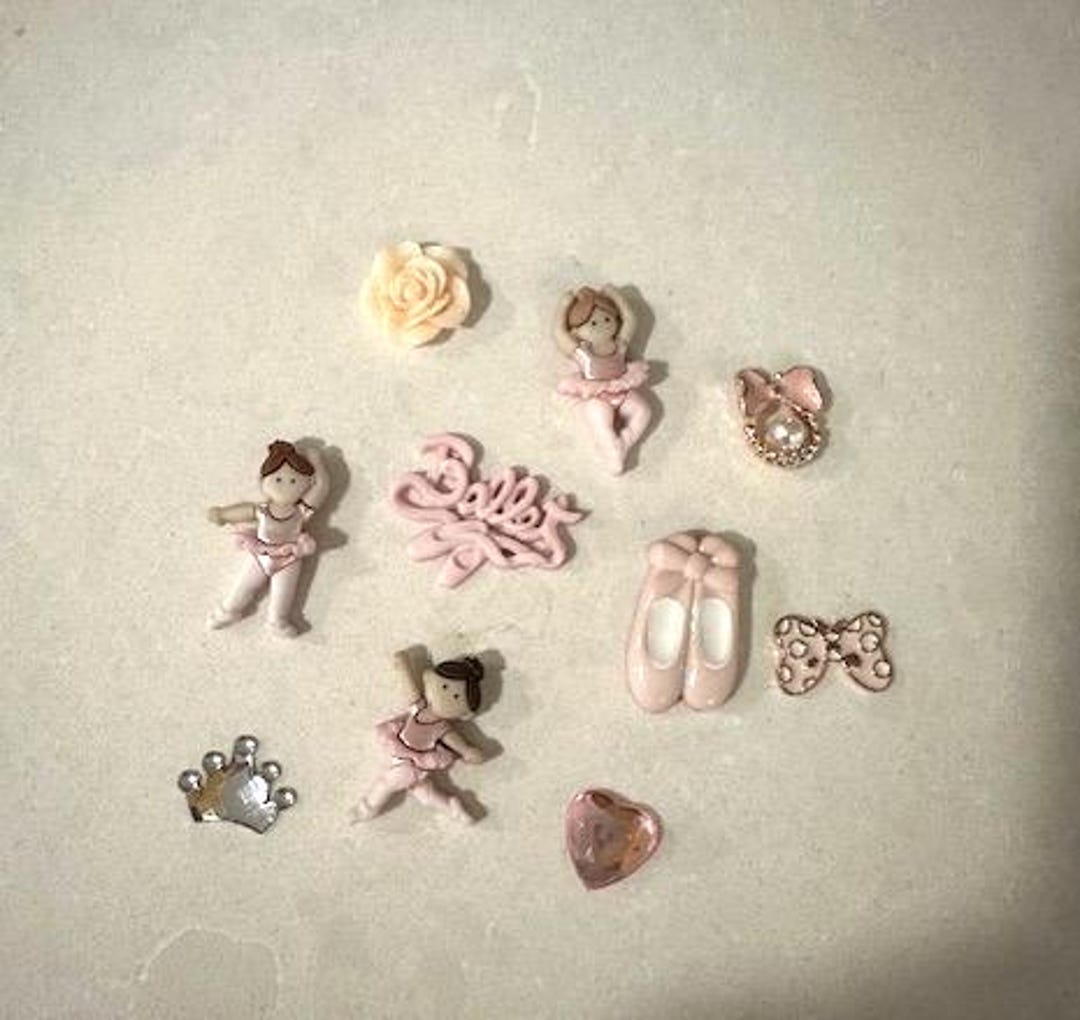 Ballet Push Pins Thumbtacks, Magnets or Shoe Charms X10, Girls Dancer ...