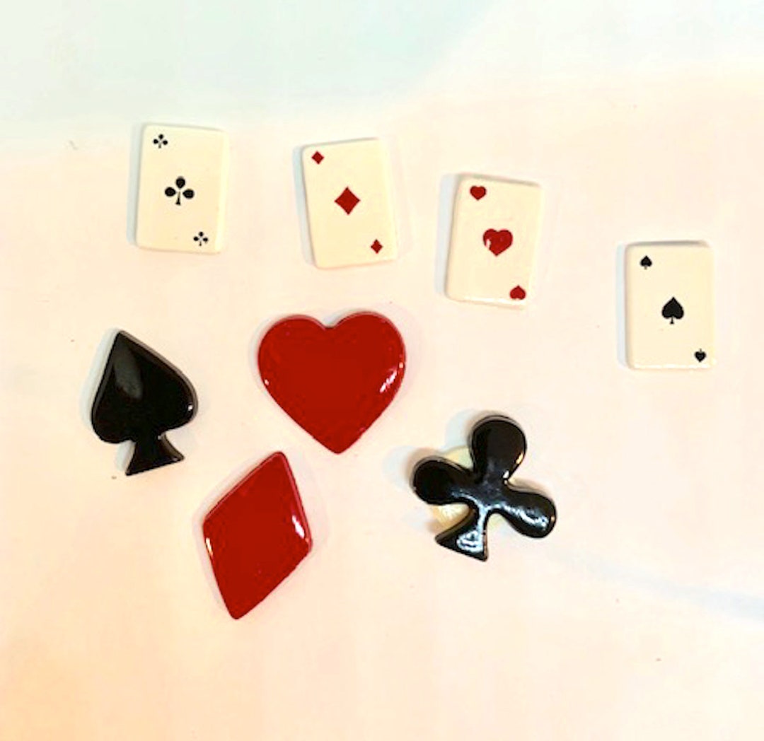 Playing Card Push Pins/thumb Tacks, or Shoe Charms, Cubicle Decor ...