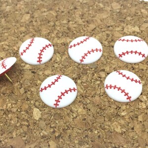 Sports Theme Soccer Baseball Basketball Football Push Pins, Magnets or ...