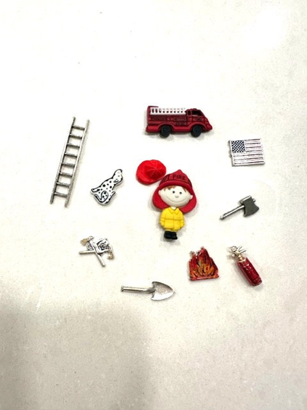 Fire Fire Fighter First Responder Push Pins or Magnets, Cubicle Decor ...