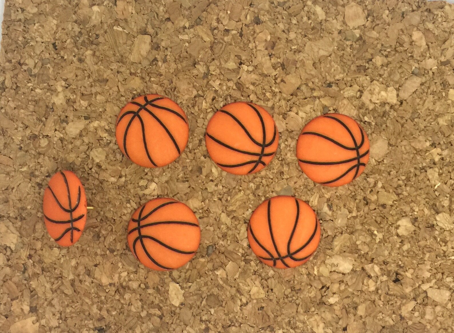 Sports Theme Soccer Baseball Basketball Football Push Pins | Etsy