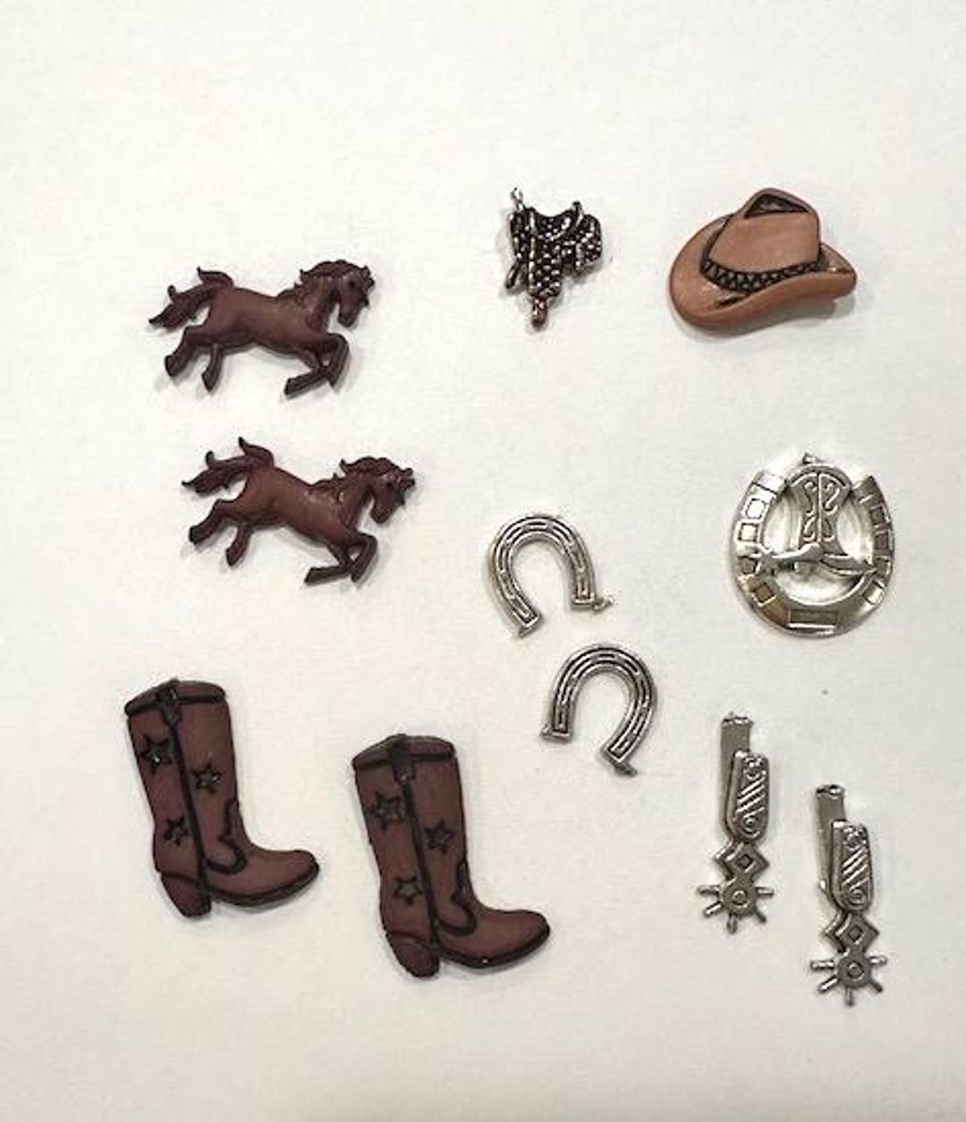 Cowboy Western Push Pins Thumbtacks or Magnets X12, Boy's Cork Board ...