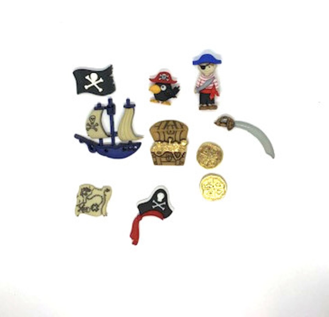 Pirate Themed Push Pins, Shoe Charms, Magnets, Cubicle Decor, Boys Cork ...