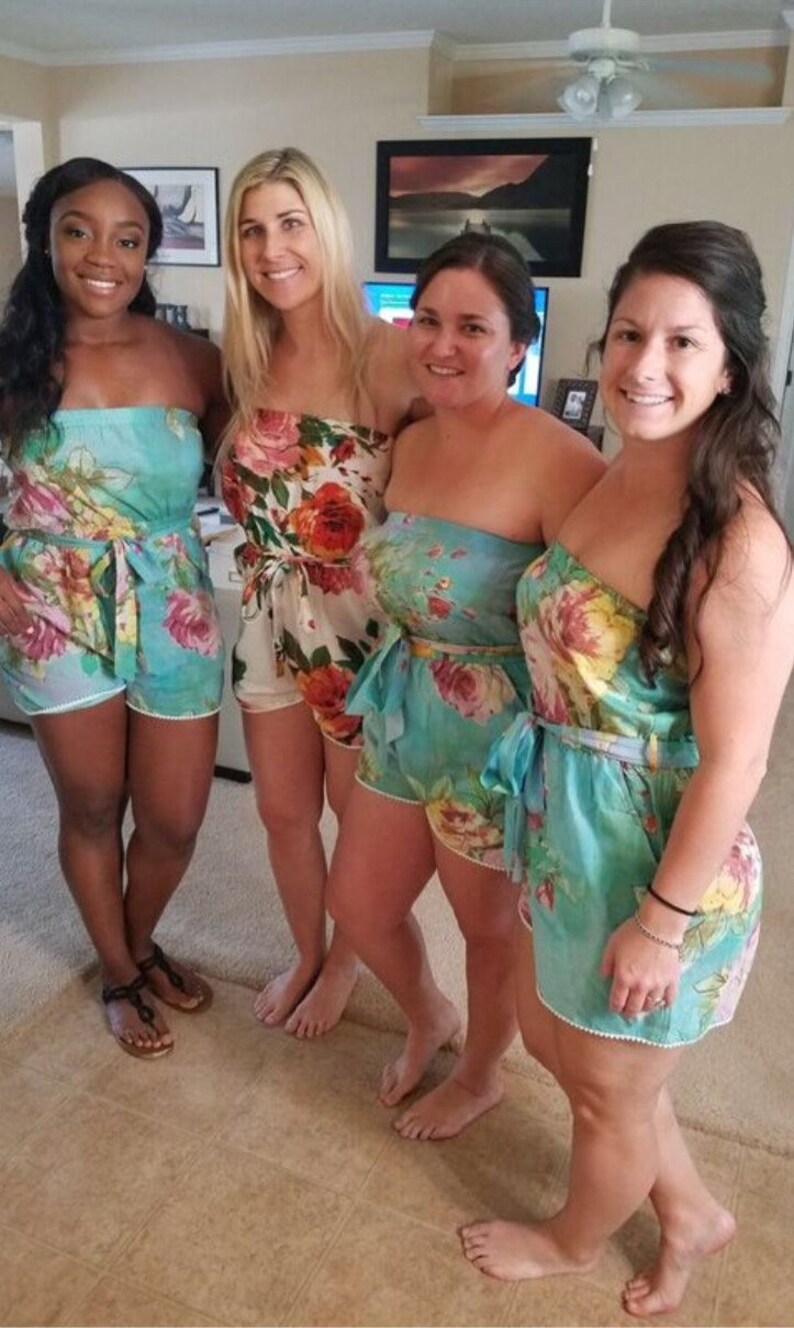 Bridesmaid Romper, Bridesmaid Getting Ready Romper, Honeymoon Romper ...
