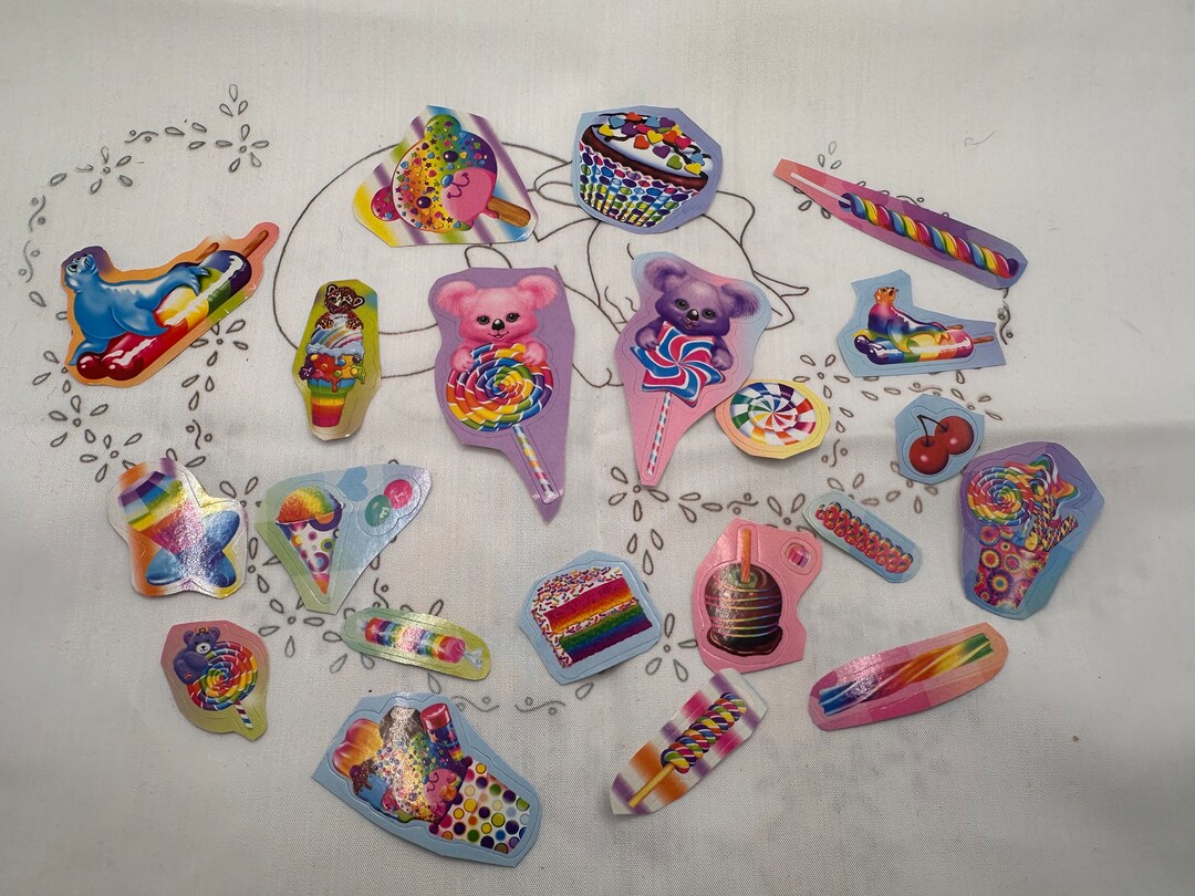 Lisa Frank 21 Mini Stickers, Lisa Frank Party Decor, Lisa Frank Craft ...