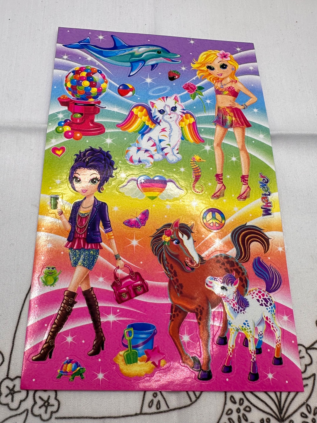 Lisa Frank Page of Vintage Stickers, Lisa Frank Party Decor, Lisa Frank ...