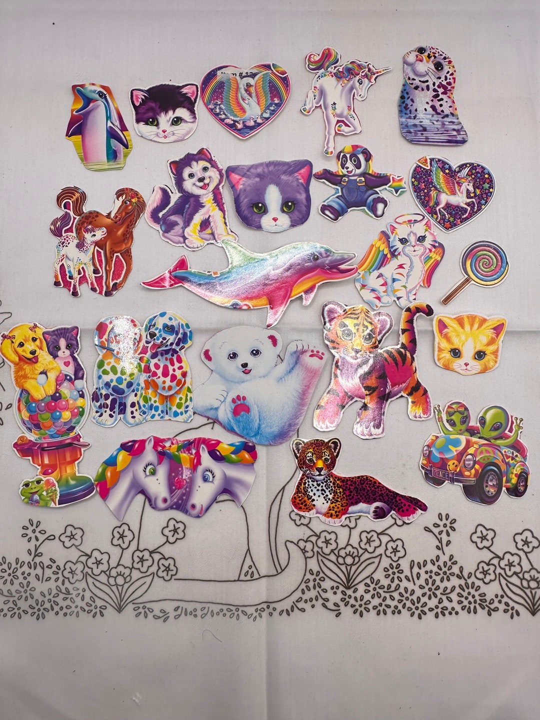Lisa Frank Scrap Pack, Lisa Frank Cardboard Cutouts, Thick Cardboard ...