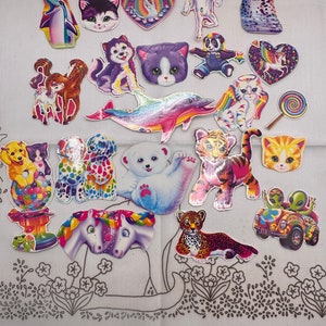 Lisa Frank Scrap Pack, Lisa Frank Cardboard Cutouts, Thick Cardboard ...
