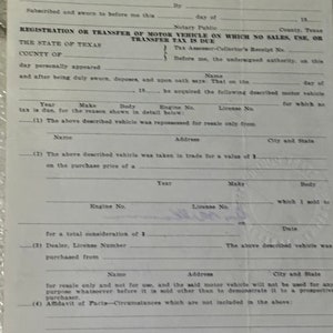 Vintage Car Title, Vintage Ephemera, Old Paper Junk Journal, Scrapbook ...