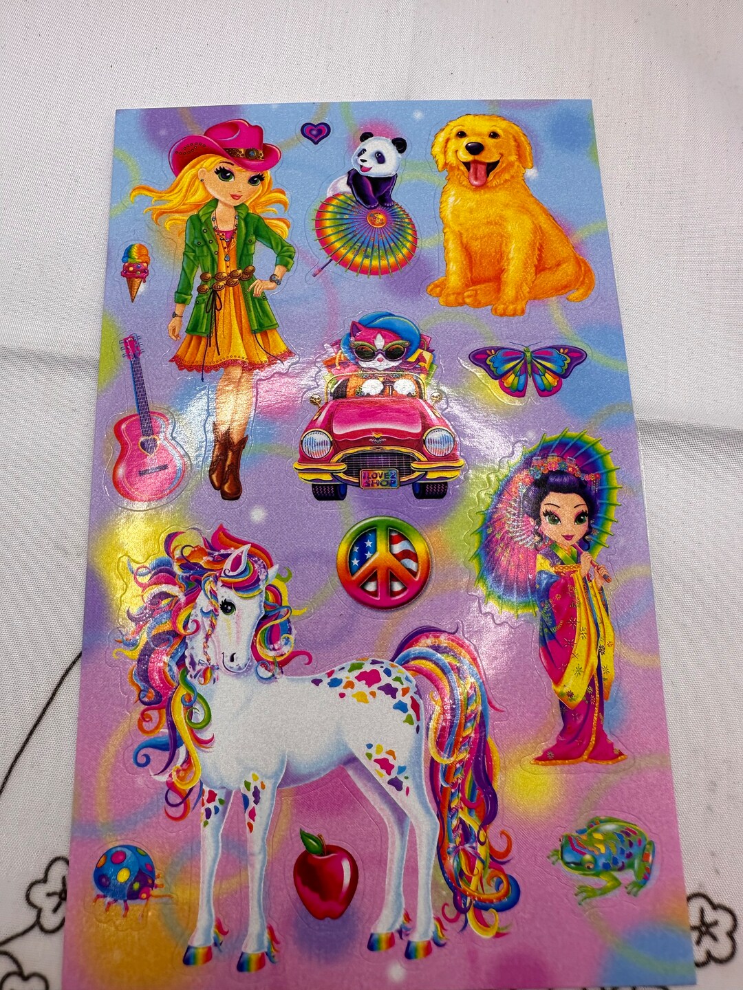 Lisa Frank Page of Vintage Stickers, Lisa Frank Party Decor, Lisa Frank ...