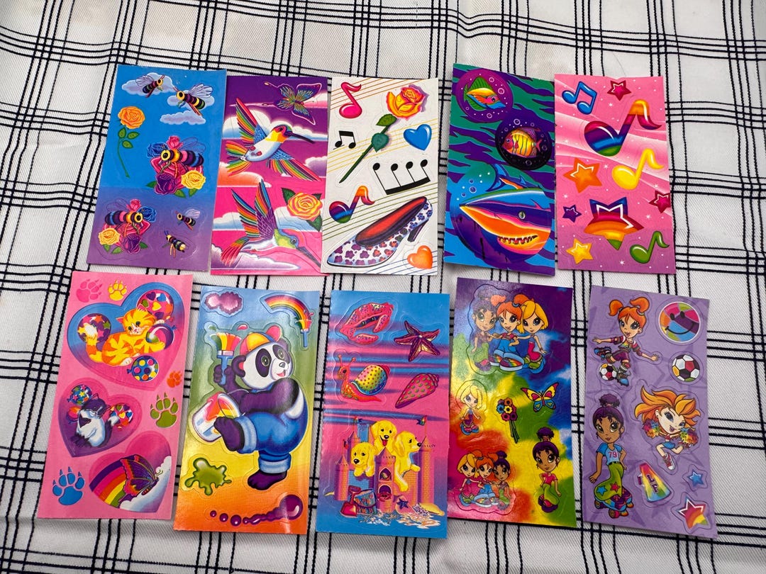 Vintage Lisa Frank Stickers, Lisa Frank Party Decor, Lisa Frank Crafts ...