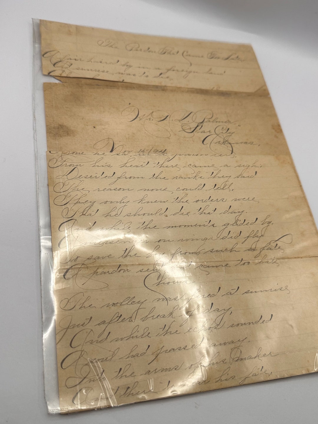 1894 Letter, Antique Usps, Vintage Mail, Paper Crafts Authentic Antique ...