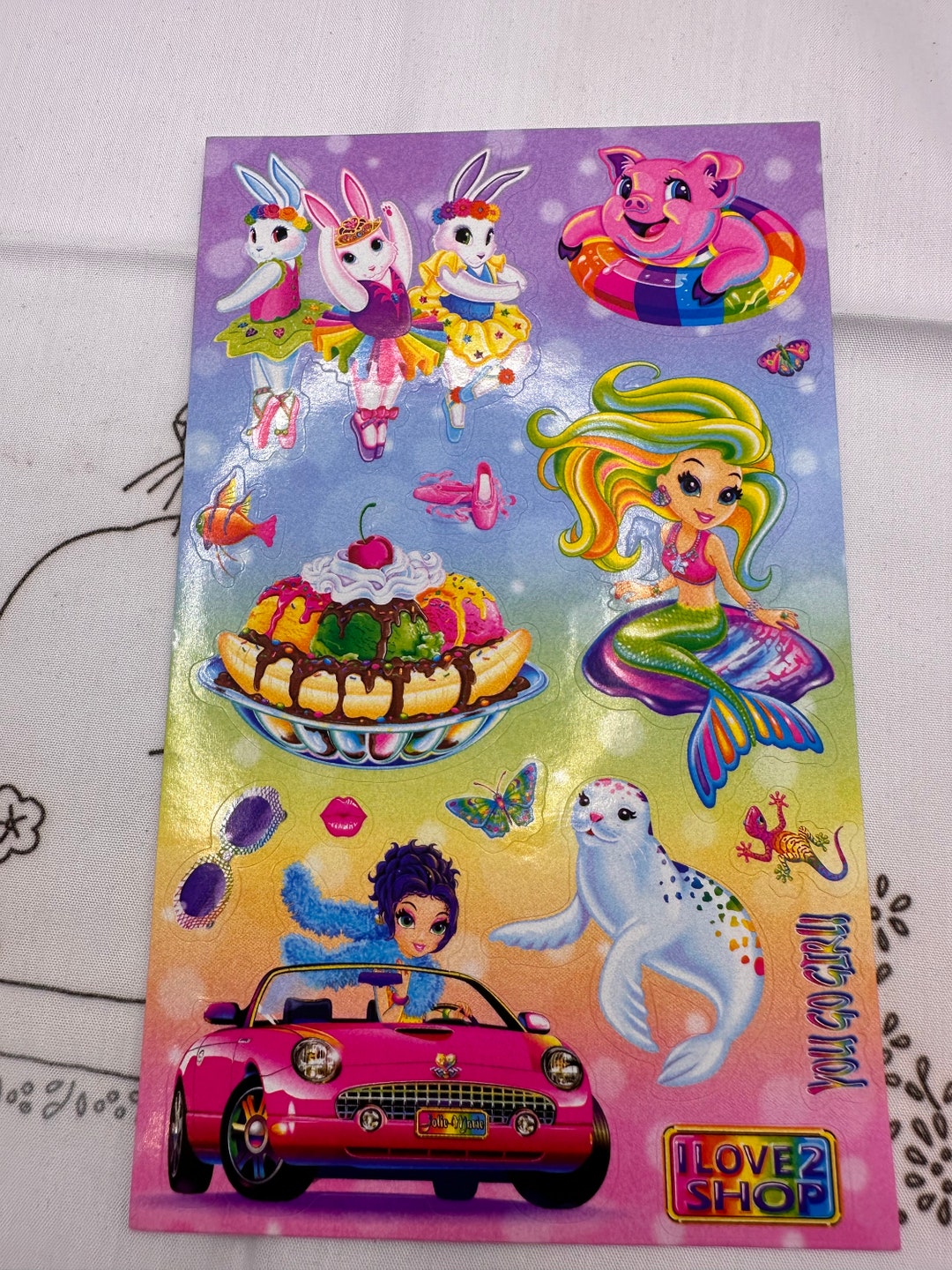 Lisa Frank Page of Vintage Stickers, Lisa Frank Party Decor, Lisa Frank ...