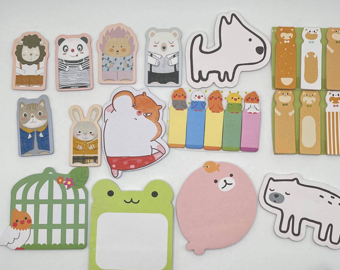 Kawaii Sticky note pad grab bag planner accessories planner | Etsy