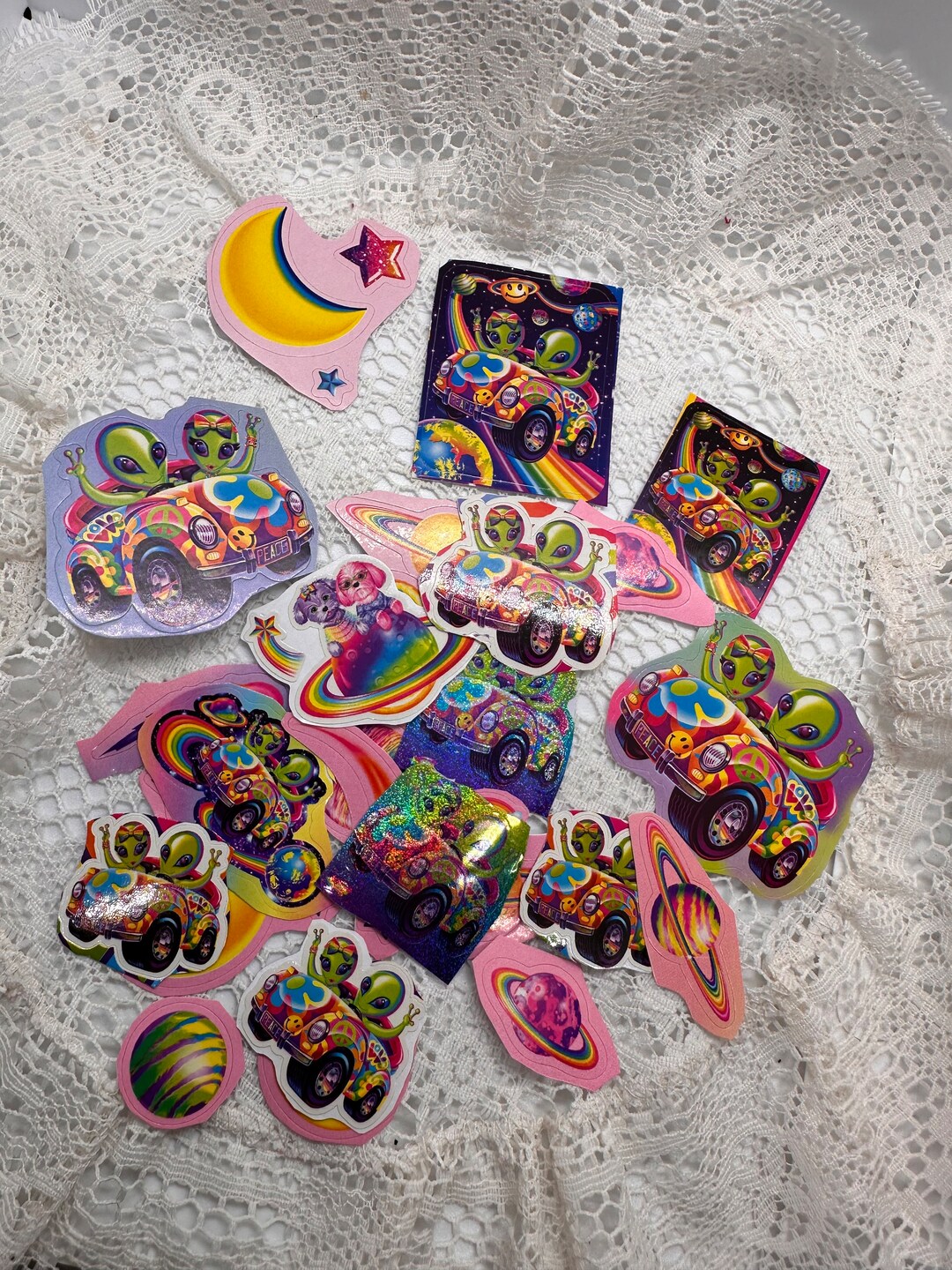 Lisa Frank Alien Stickers, Lisa Frank Party Decor, Lisa Frank Craft ...