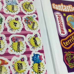 Grading Sticker Organizer, Teacher Sticker Album, Stuffed Sticker Book ...