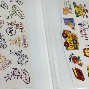 Grading Sticker Organizer, Teacher Sticker Album, Stuffed Sticker Book ...