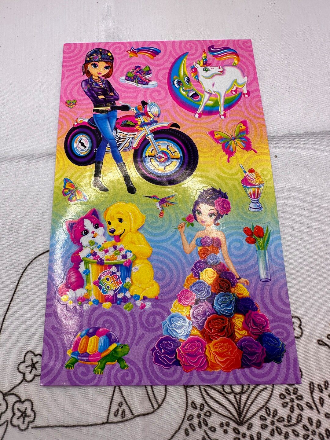 Lisa Frank Page of Vintage Stickers, Lisa Frank Party Decor, Lisa Frank ...