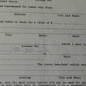 Vintage Car Title, Vintage Ephemera, Old Paper Junk Journal, Scrapbook ...