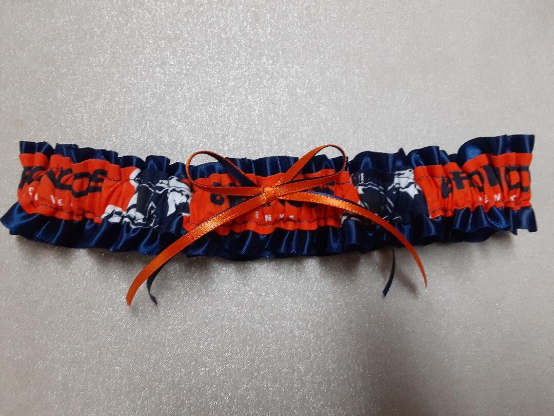 Denver Broncos Football Wedding Toss Prom Keepsake Garter W/ - Etsy