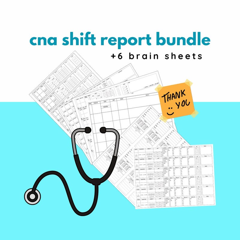 Cna Shower Sheets - Etsy