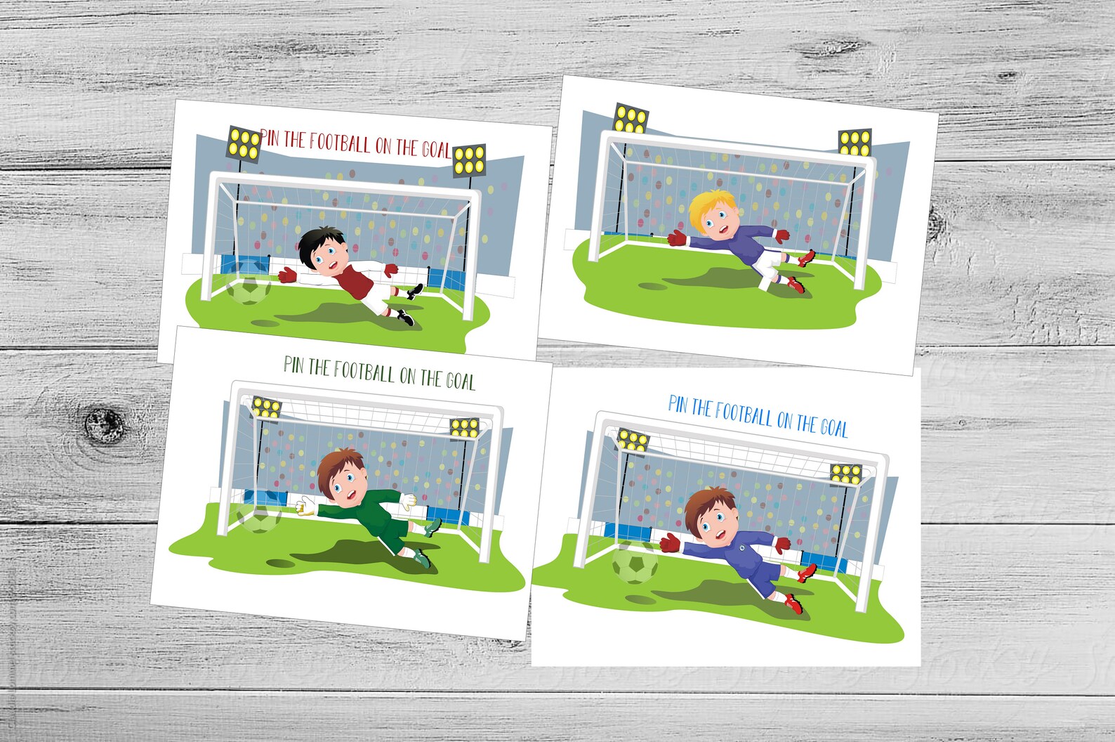 Pin the Football Game 15 Players A3 Size - Etsy UK