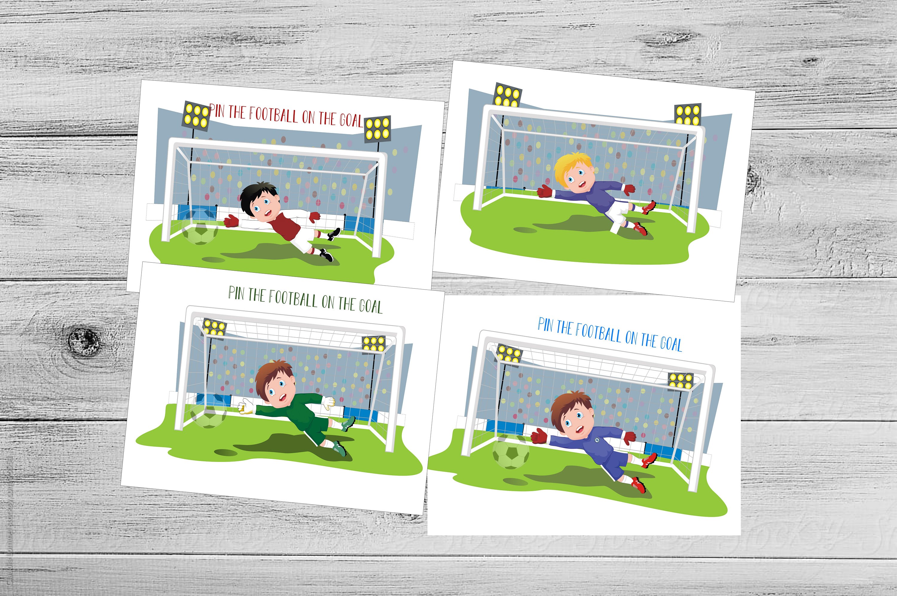 Pin the Football Game 15 Players A3 Size - Etsy UK