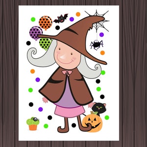Pin the Wart on the Witch Game -15 Players A3 Size - Etsy