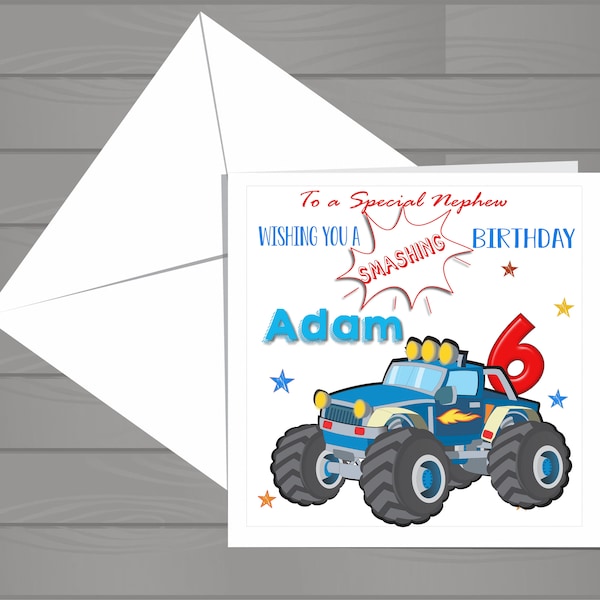Cars and Trucks Birthday Card - Etsy