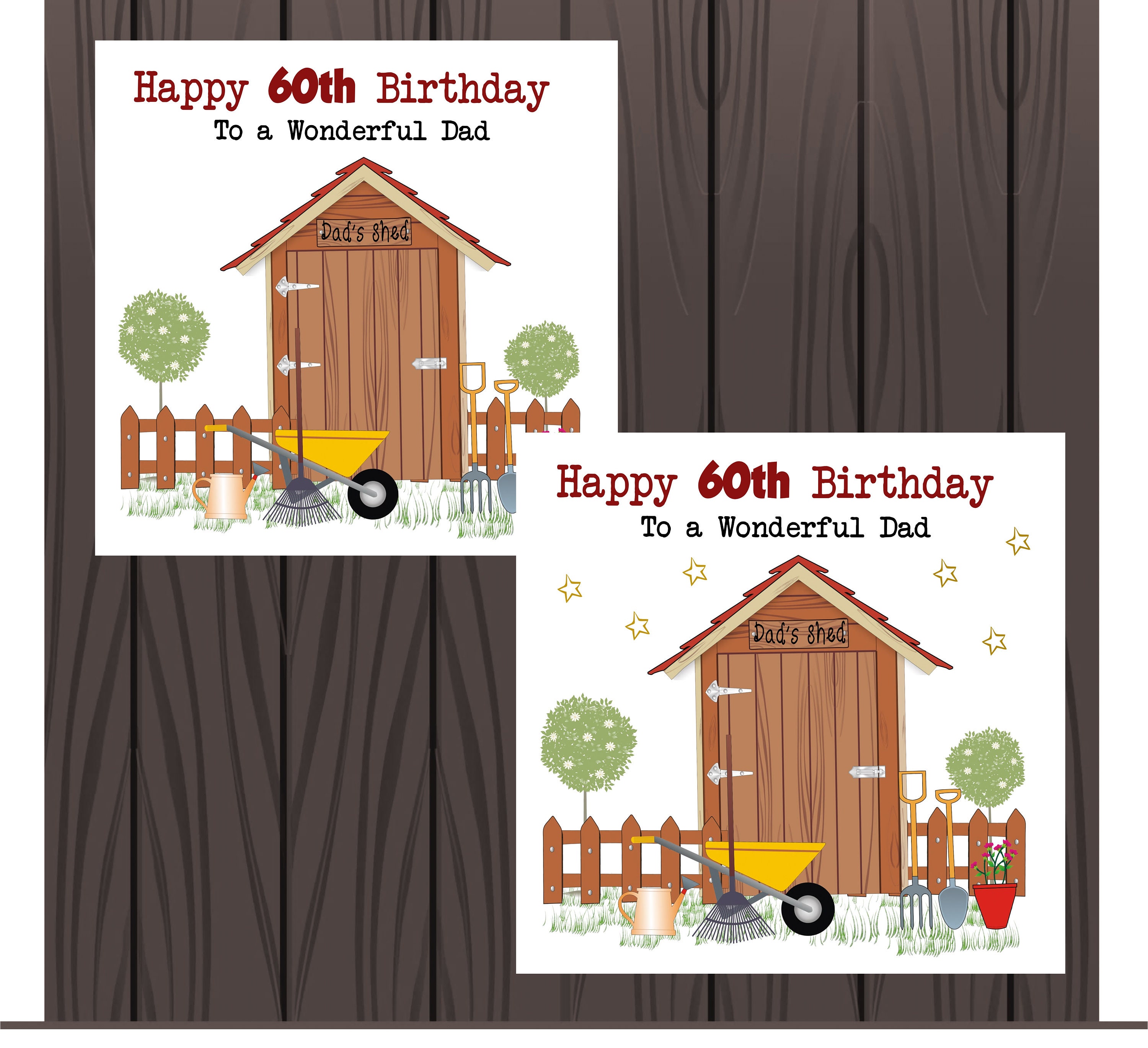Personalised Male Garden Shed Birthday Card Brother Uncle Dad Grandad ...
