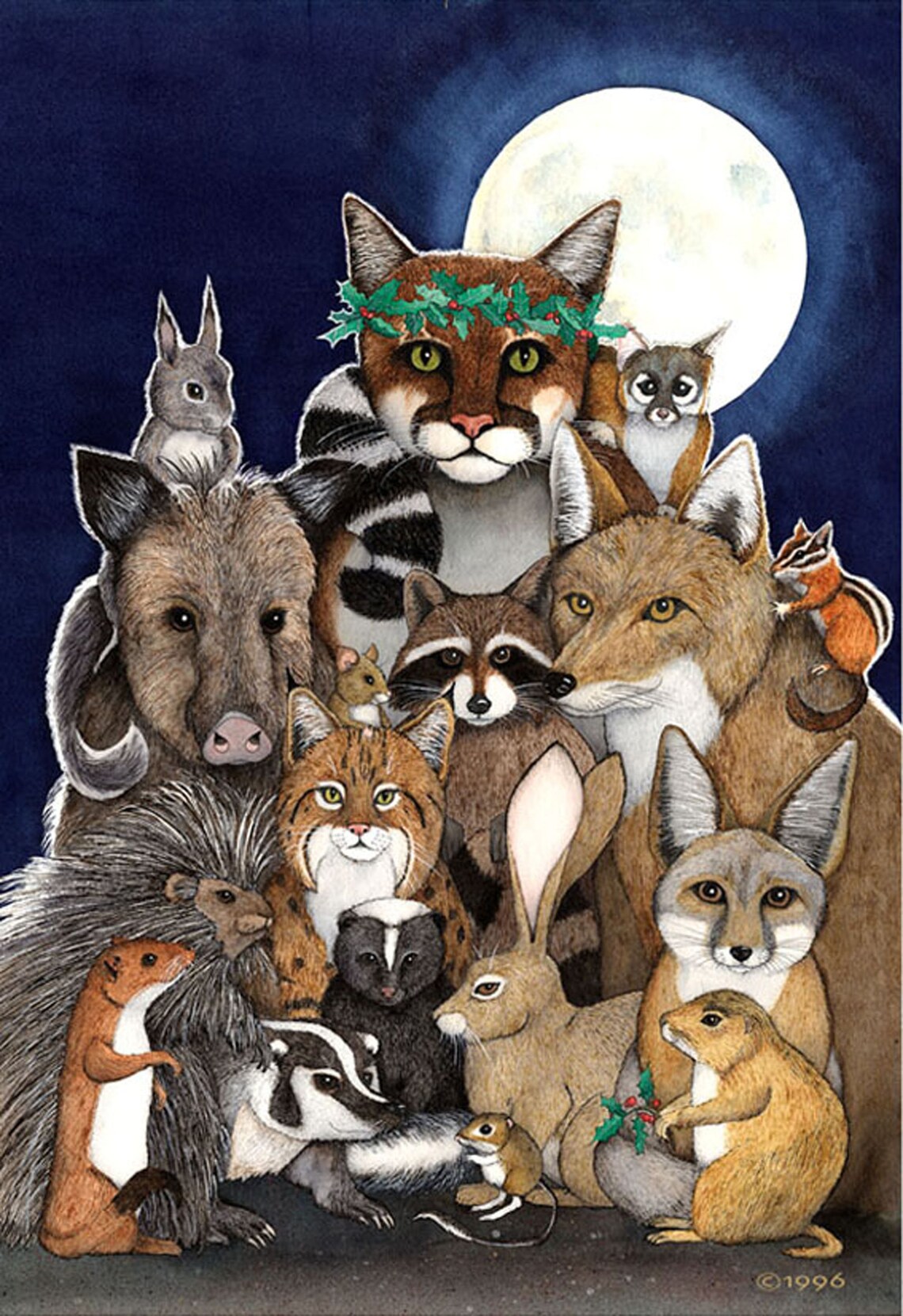 Peaceable Kingdom southwestern Animals Matted Print - Etsy