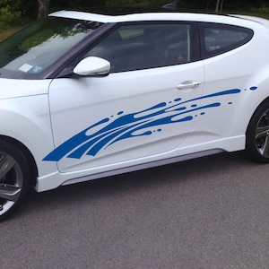 Car Side Decals, Mud Splash, Vinyl Vehicle, Decals Set of 2 - Etsy