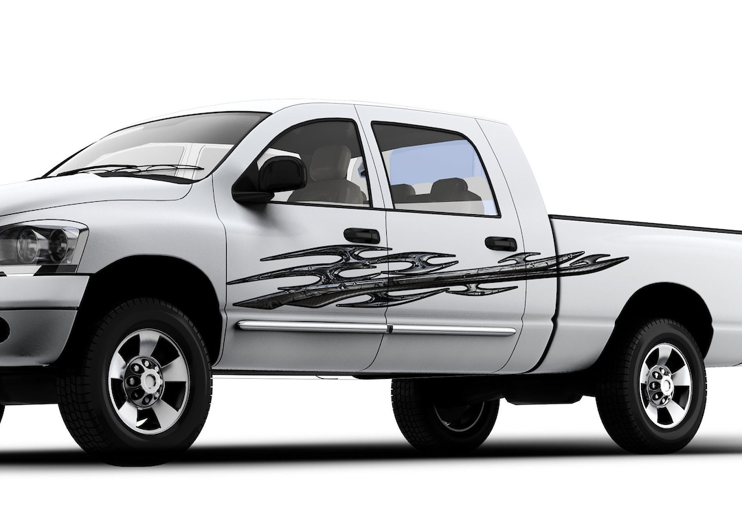 Truck Vinyl Graphics, Vehicle Side Decals, Set of 2 - Etsy