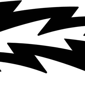 Car Decal, Lightning Bolt Vehicle Decals, Set of 2 - Etsy