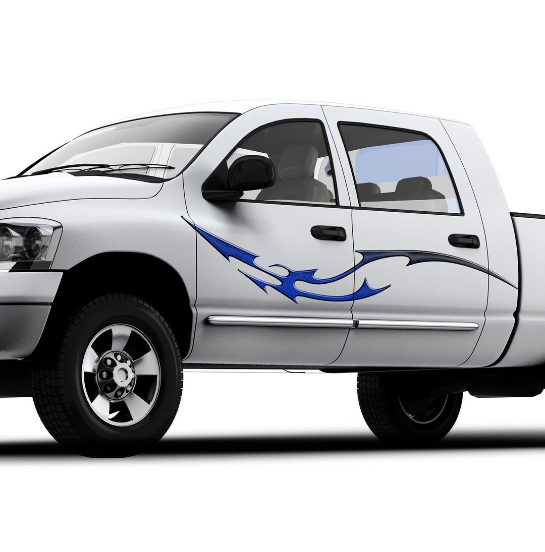 Truck Side Decals, Dragon Tail Vinyl Graphic for Car or Truck, Set of 2 ...