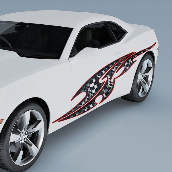 Checkered Flag Decals - Etsy