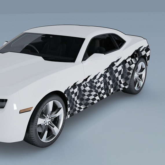 Checkered Flag Decals For Cars RACING CHEQUERED FLAG Decals For