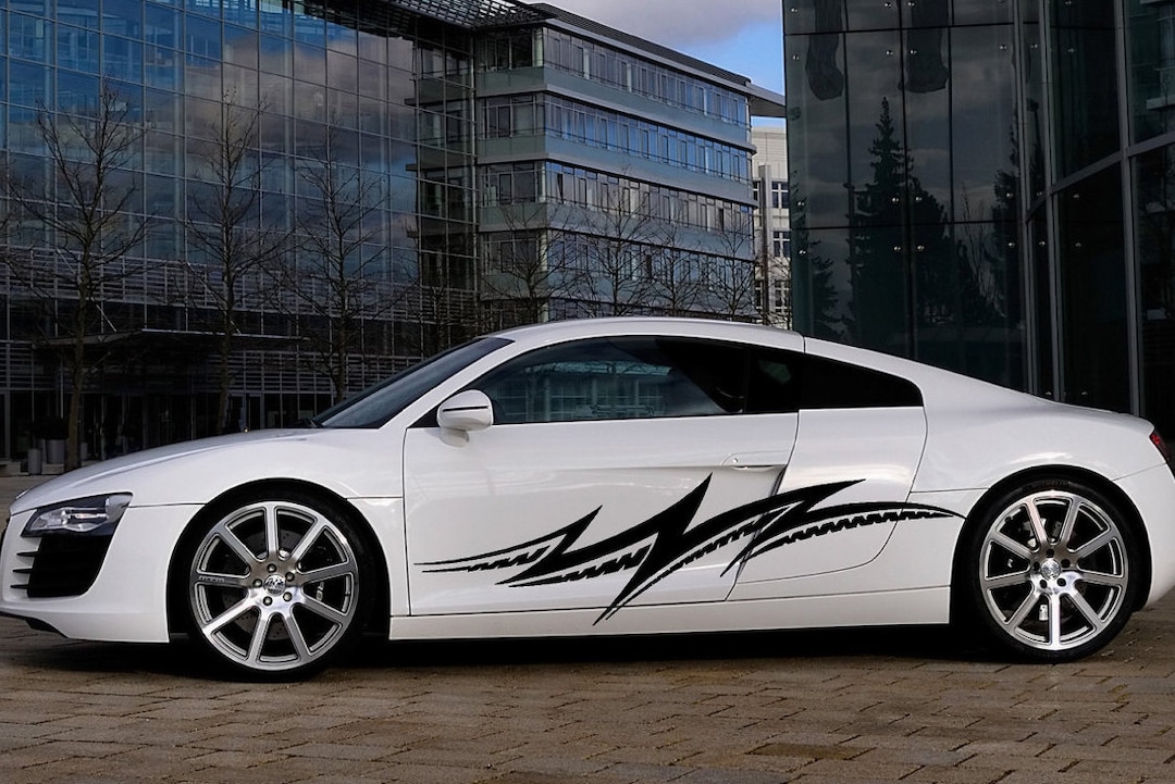 Car Side Vinyl Decals, Decals for Trucks, Zig Zag Wave Stripe, Set of 2 ...