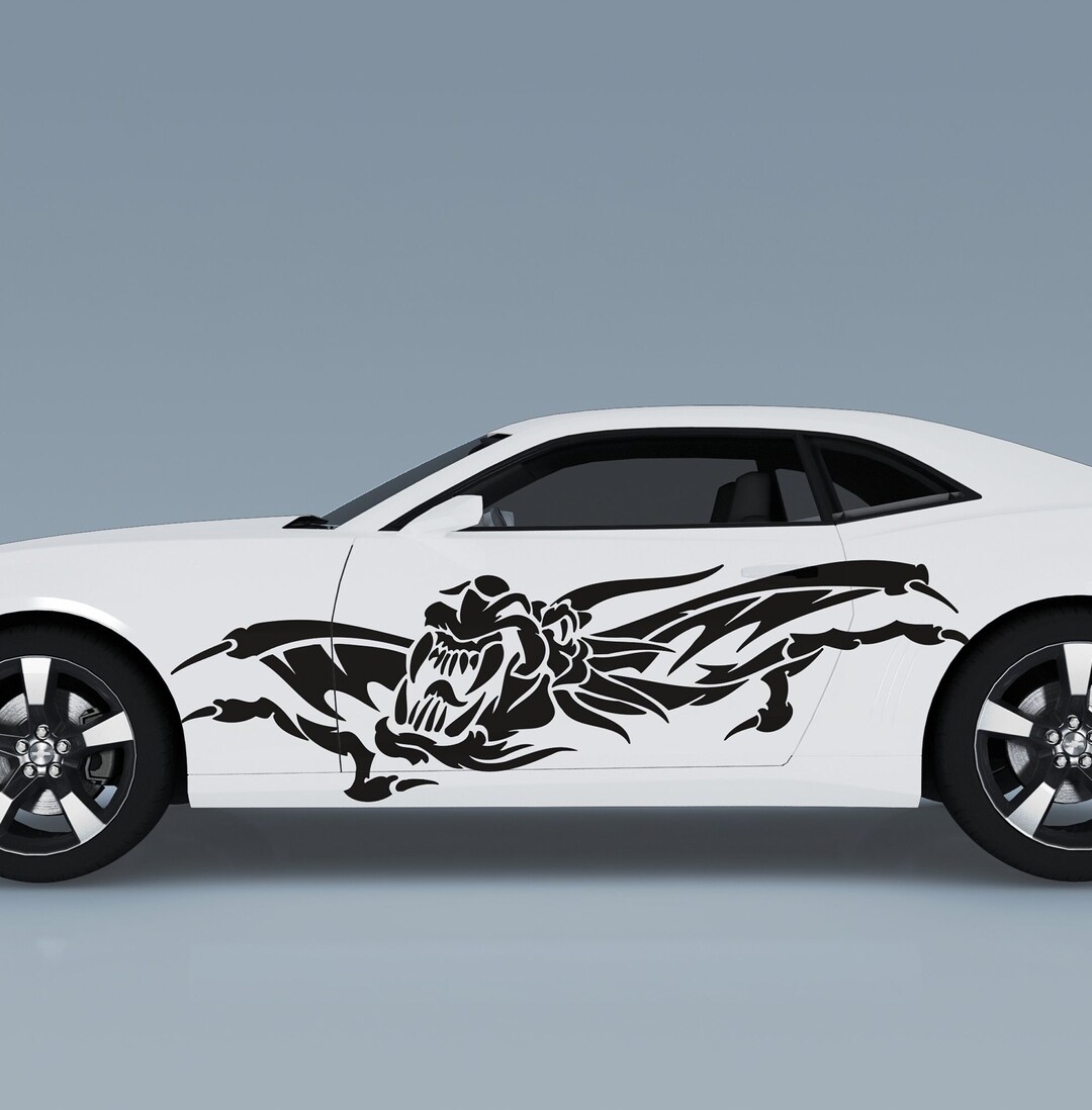 Japanese Dragon Car Vinyl Decals, Large Graphics for Trucks, Set of 2 ...