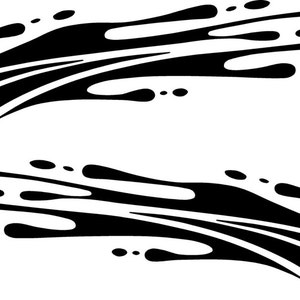Car Side Decals, Mud Splash, Vinyl Vehicle, Decals Set of 2 - Etsy